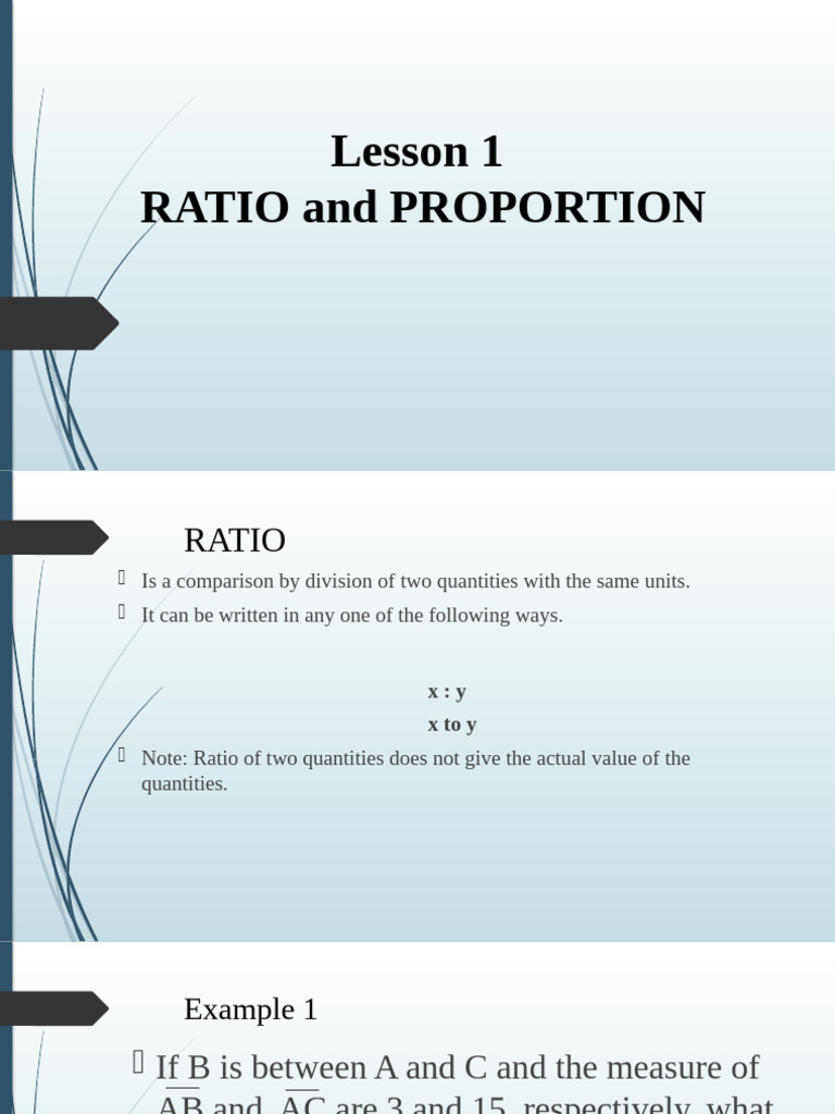 Understanding Ratios and Proportions | PDF | Ratio | Angle