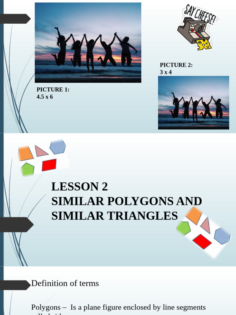 Lesson 2 SIMILAR POLYGONS AND SIMILAR TRIANGLES | PDF