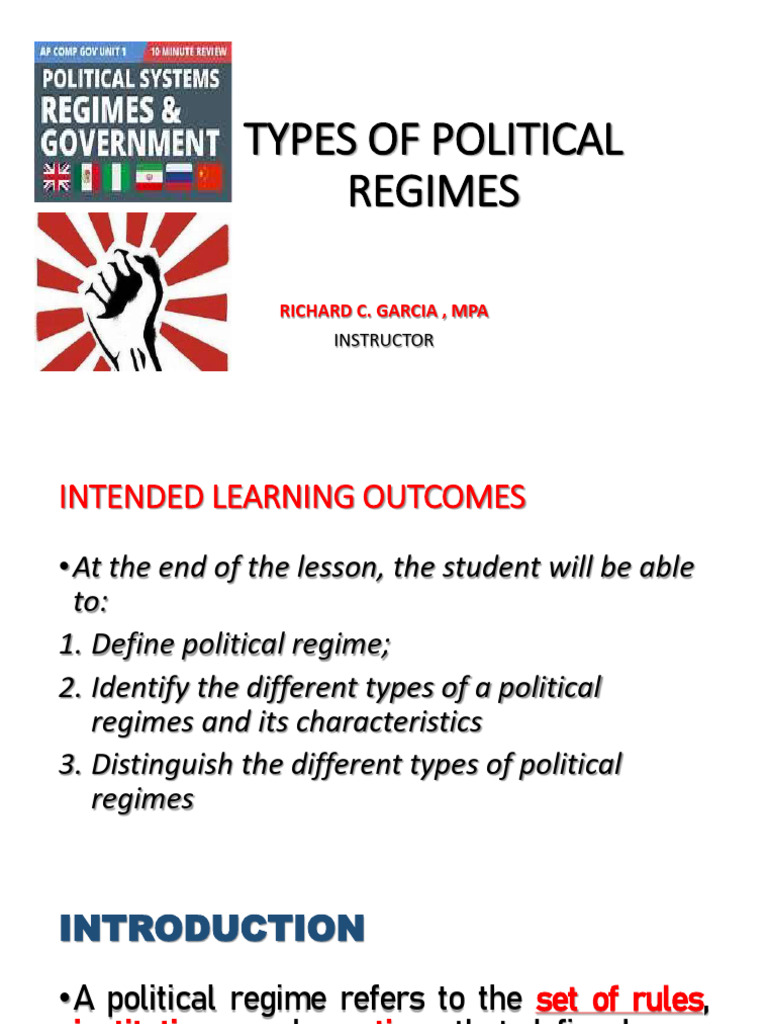 6 Chapter 4 Lesson 1 Types of Political Regimes | PDF | Democracy ...