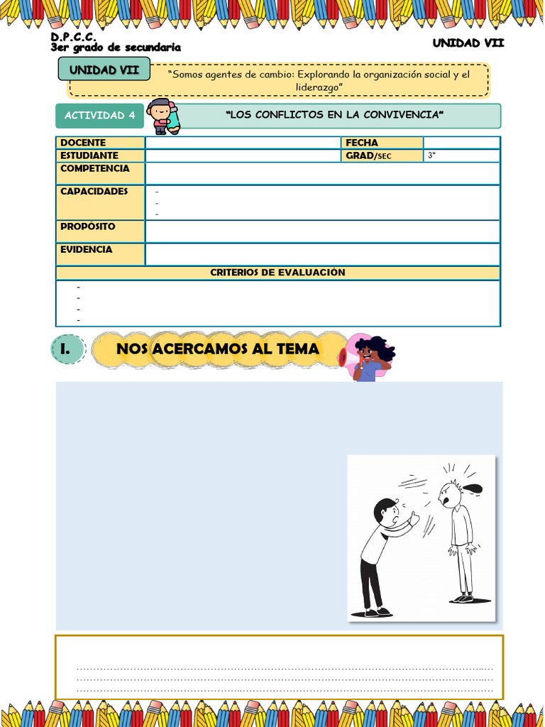 3° DPCC -ACTV.04-UNI.7 2025 | PDF | Conflicto (proceso) | Mediación