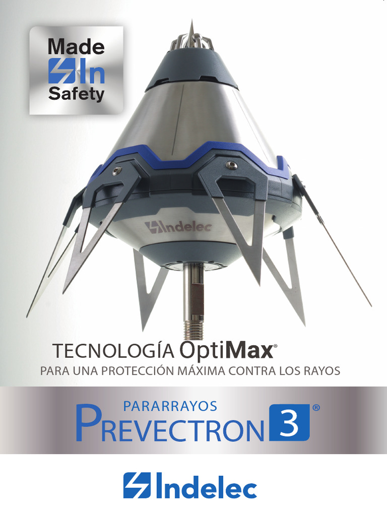 Pararrayos Prevectron 3: Protección Eficaz | PDF | Relámpago | Tormentas