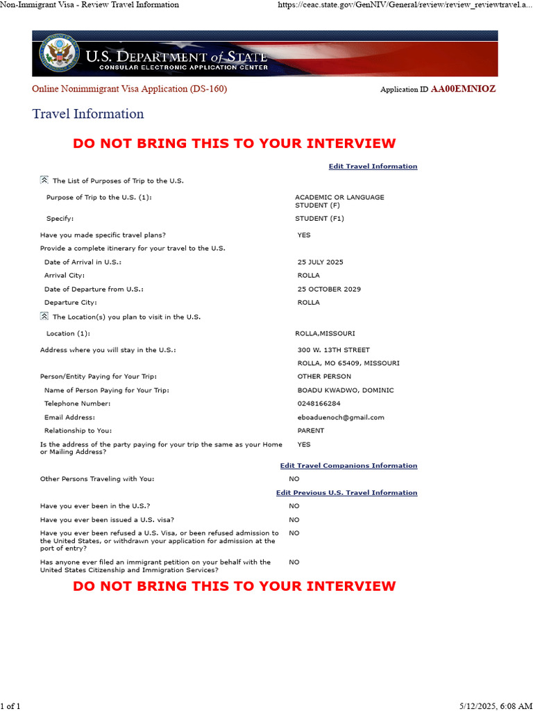 Travel Information | PDF | Travel Visa | United States Nationality Law