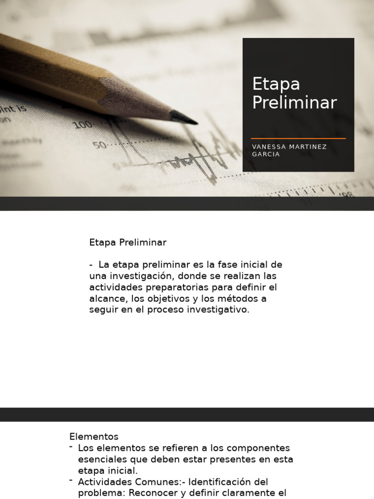 Etapa Preliminar | PDF | Parcialidad | Planificación