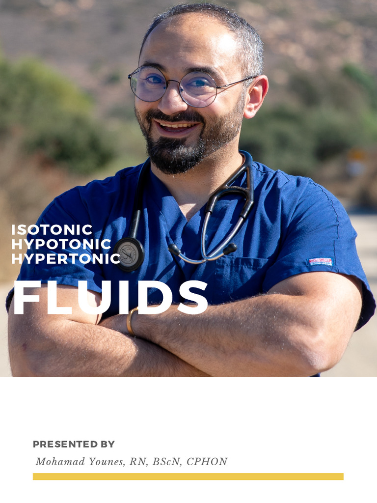 Isotonic, Hypotonic, & Hypertonic Fluids | PDF | Saline (Medicine ...