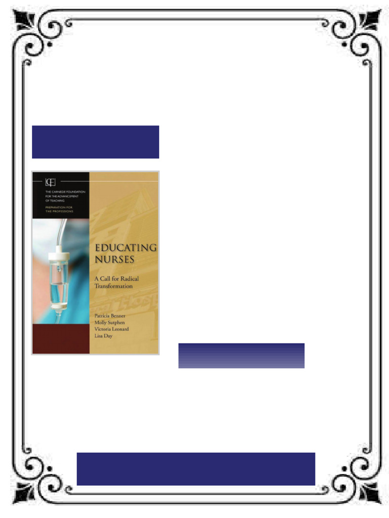 Educating Nurses A Call for Radical Transformation 1st Edition by ...