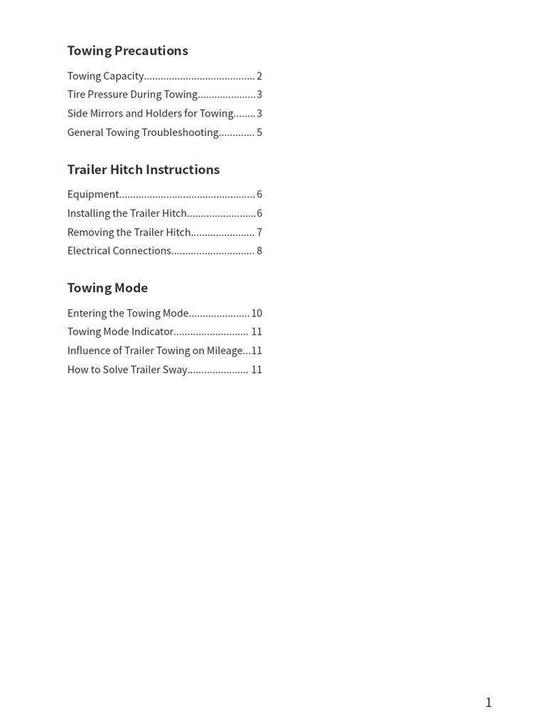 Essential Towing Safety Guidelines | PDF | Trailer (Vehicle) | Land ...