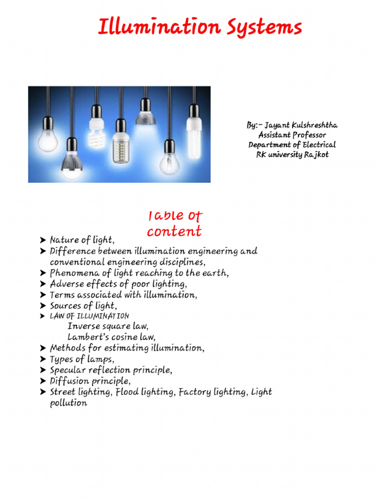 Illumination Systems | PDF