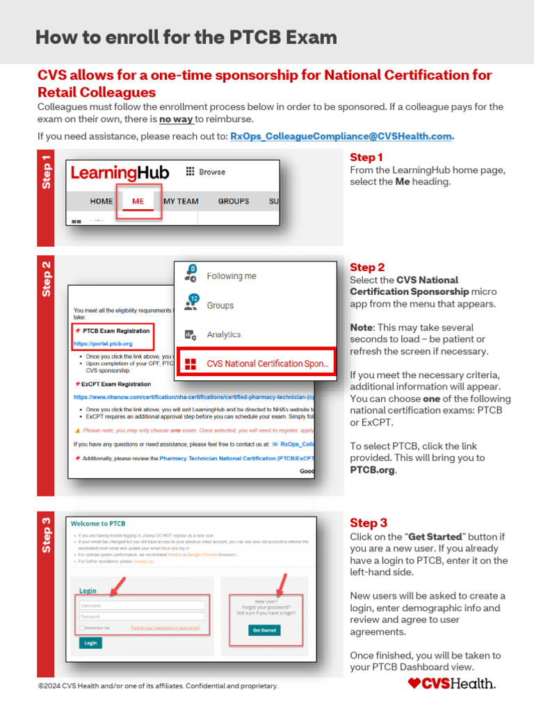 CVS PTCB Exam Sponsorship Guide | PDF | Software | Computing