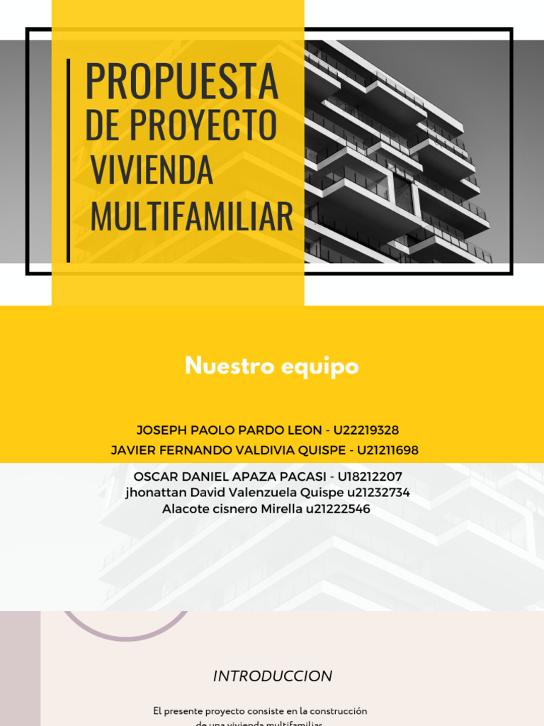 Tarea Academia de proyecto multivivienda 02 (4) | PDF | edificio | Materiales de construcción