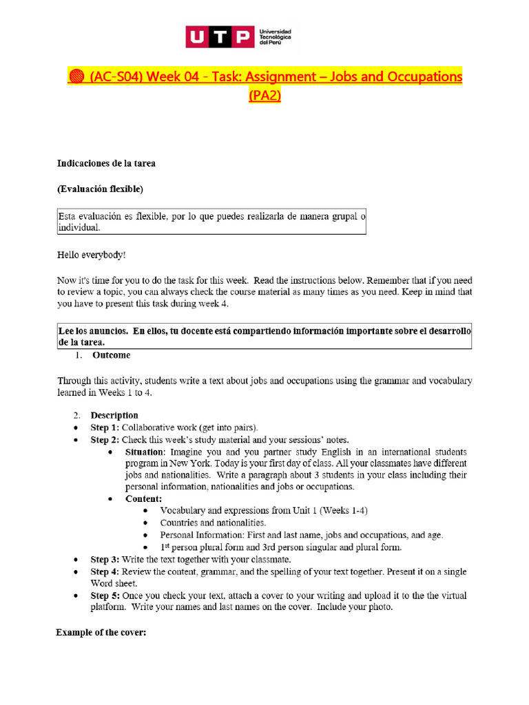 ? (AC-S02) Week 02 - Task Assignment – Jobs and Occupations (PA2 ...