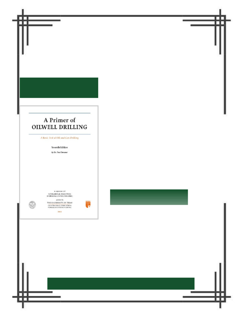 A primer of oilwell drilling a basic text of oil and gas drilling 7. ed ...