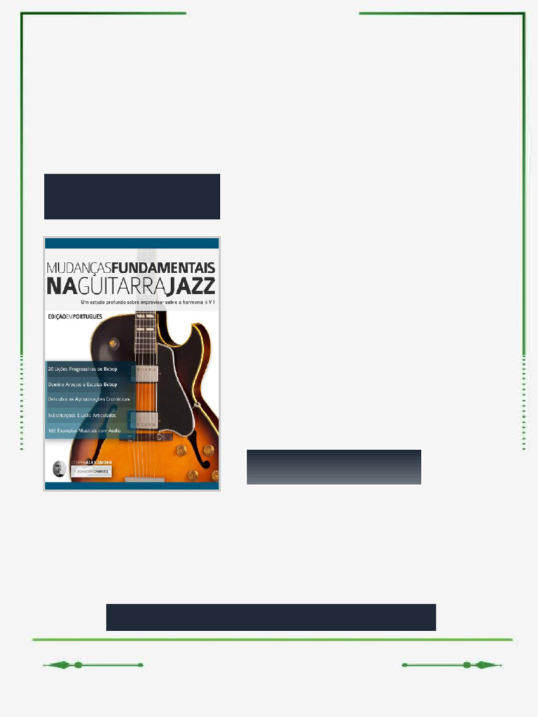 Mudanças Fundamentais na Guitarra Jazz_ Um estudo profundo sobre ...