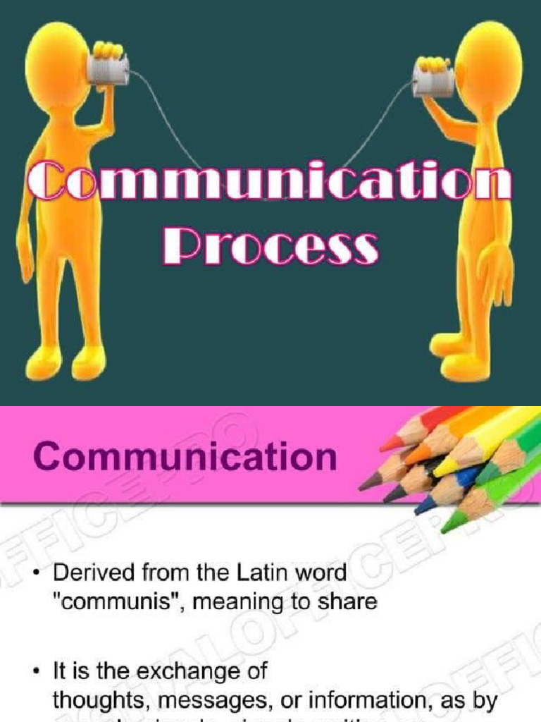 Lesson 1 Communication Process | PDF