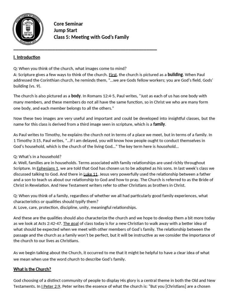 5_JumpStart_Meeting-with-Gods-Family_Manuscript_2014 | PDF | Eucharist ...