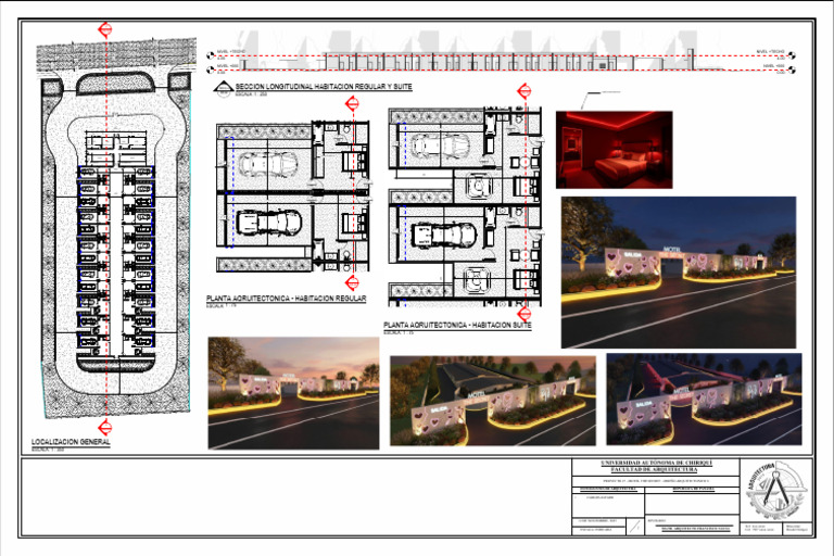 PROYECTO #7 MOTEL PUSH - Sheet - AR-02 - Unnamed #1 | PDF