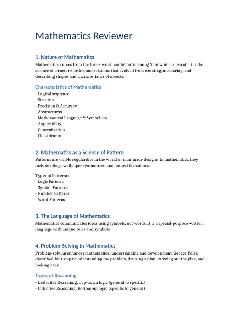 Math Reviewer | PDF