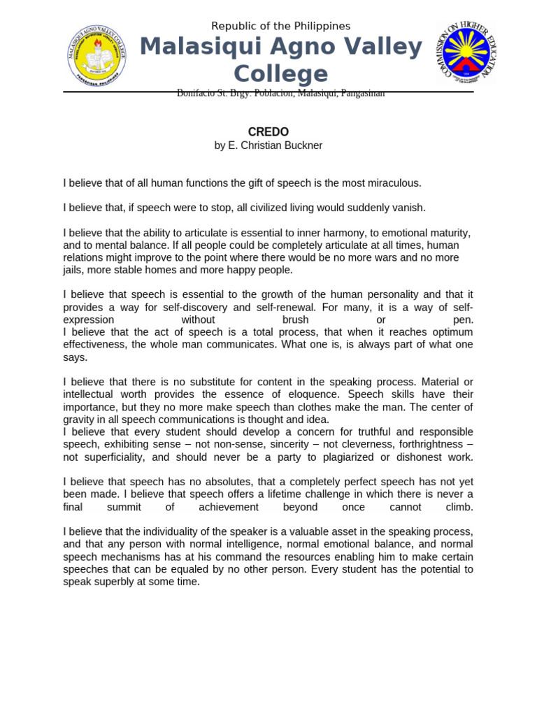 Credo | PDF