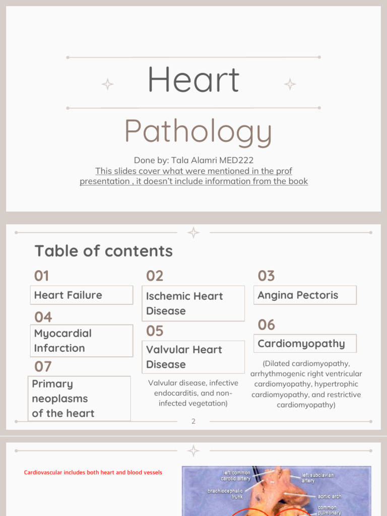Pathology of the heart | PDF | Heart | Myocardial Infarction