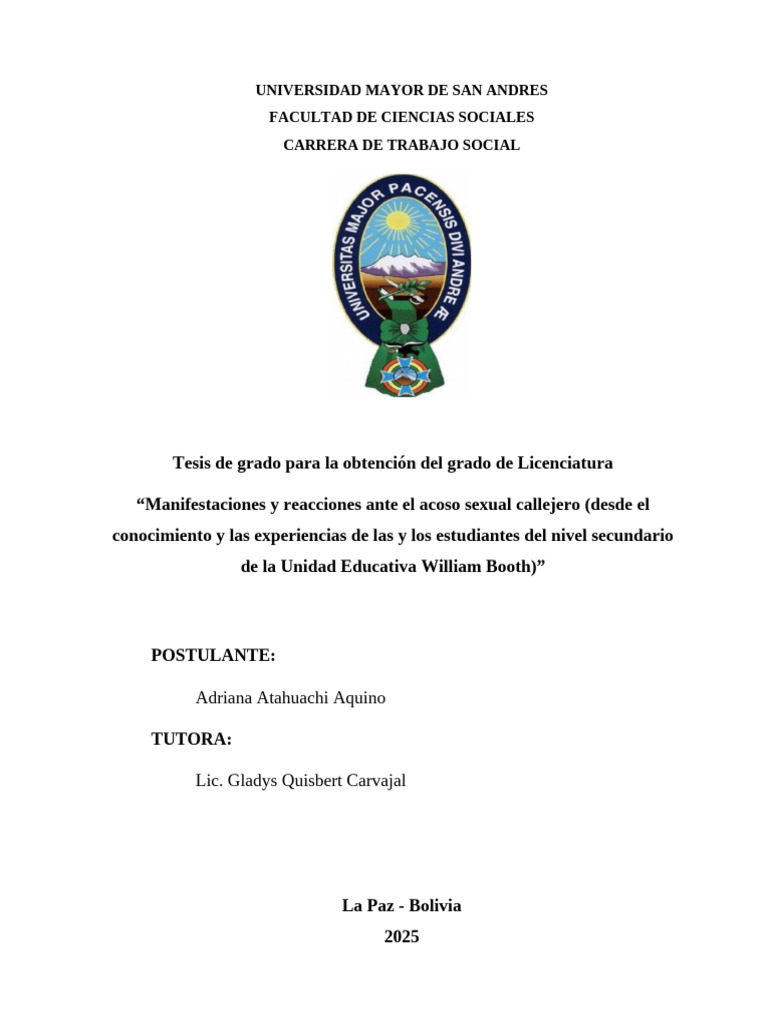 Documento Concluido Ajustado Final | PDF | Acoso sexual | Cuestionario