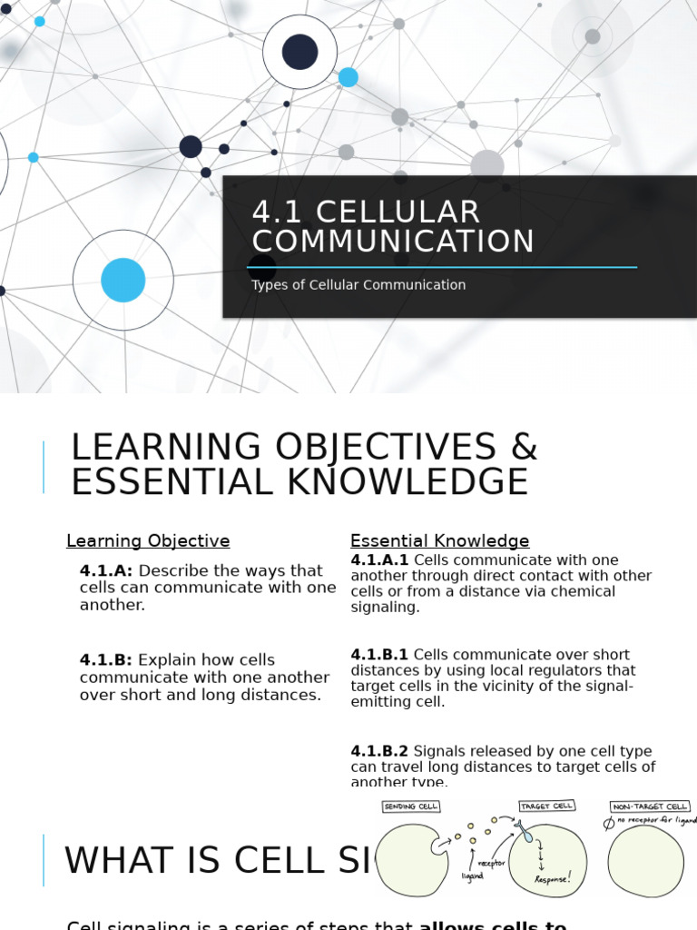 Types of Cellular Communication Explained | PDF | Cell Signaling | Hormone