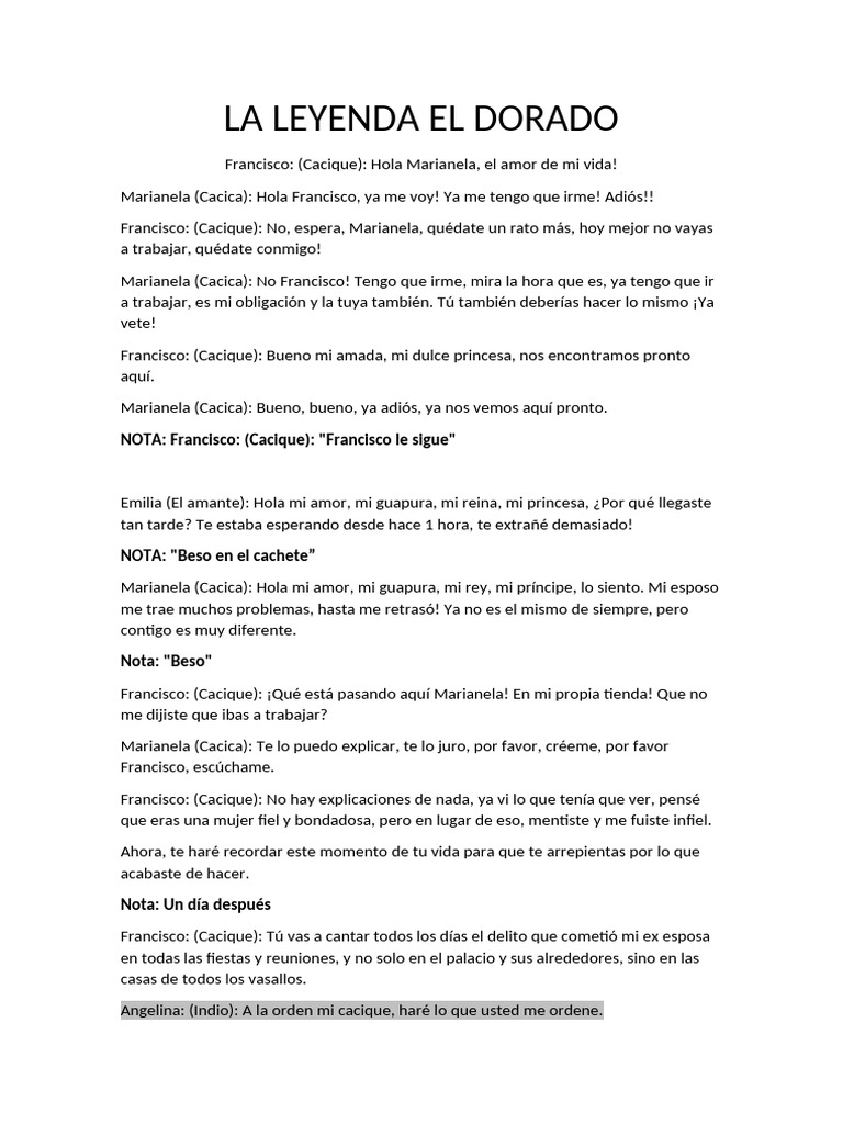 La Leyenda El Dorado | PDF