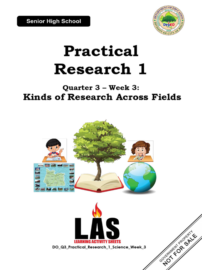 Science Shs Applied Practical Research 1 q3 Wk3 Kind of Research Across ...