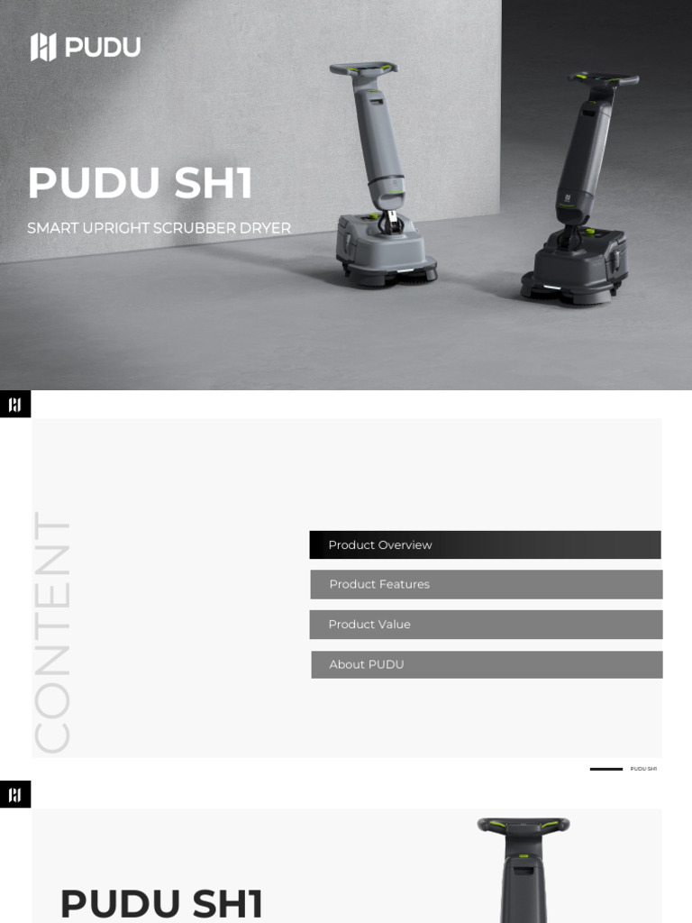 PUDU SH1 Product Intro. 20240613 | PDF | Robotics | Water