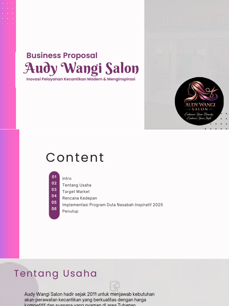 Proposal Salon Audy Wangi (1) | PDF