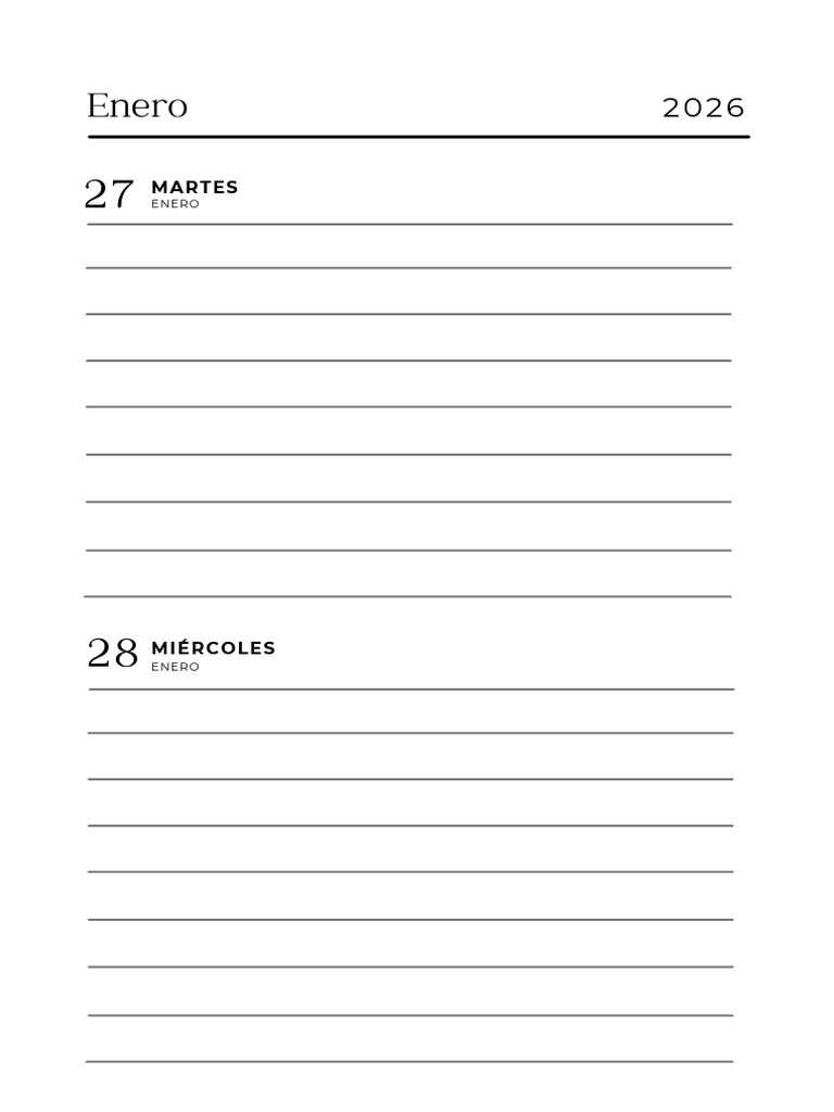 Documento A4 Planificador Diario Agenda Simple Negro_20260109_232232 ...