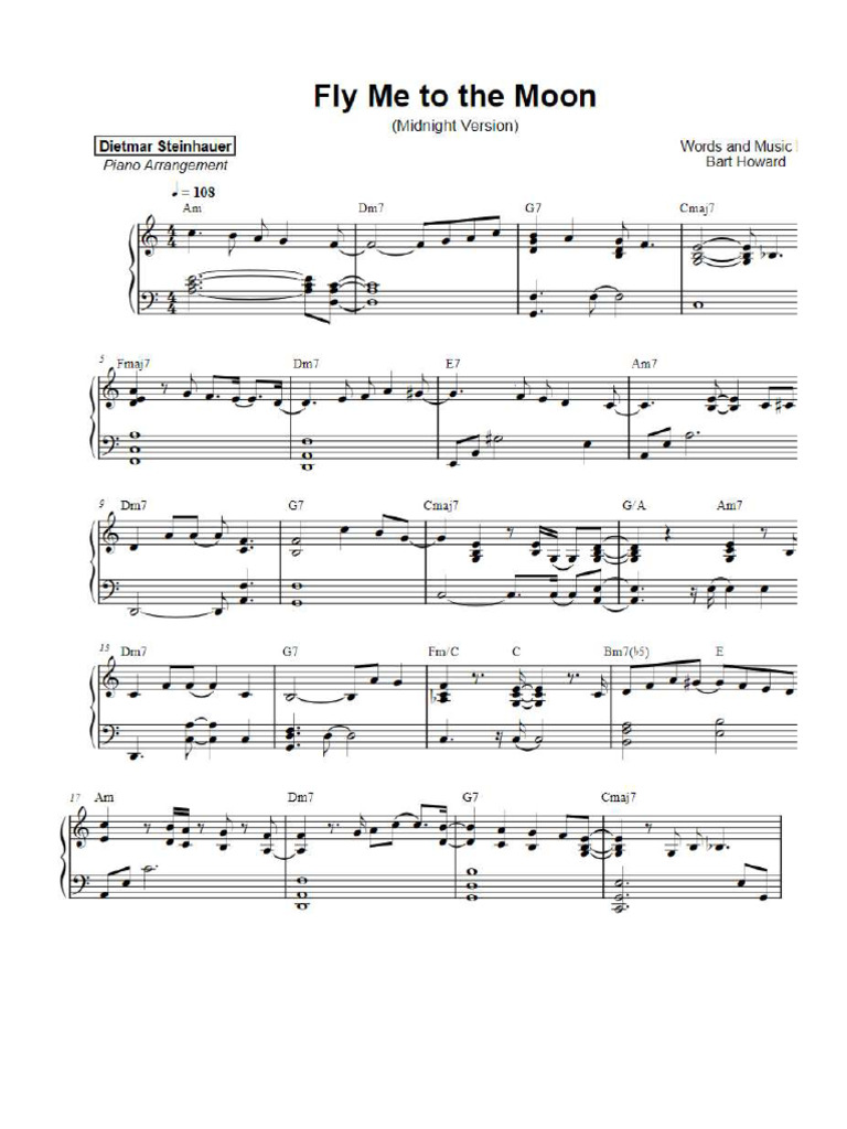 Frank Sinatra - Fly Me to the Moon (Nocturne Version) | PDF