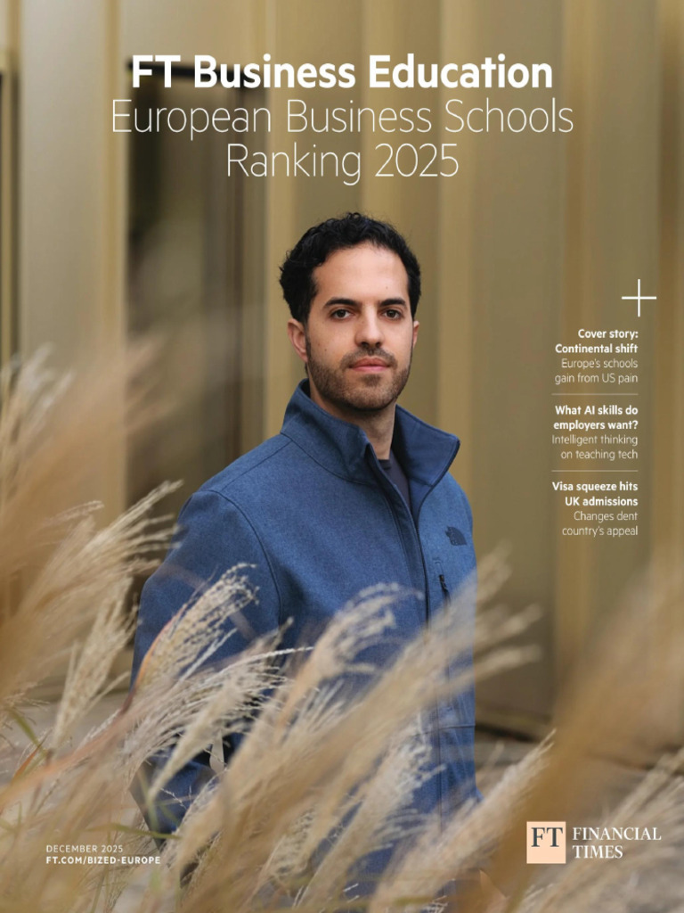 FT Business Education - European Business Schools Ranking, Dec 2025 | PDF