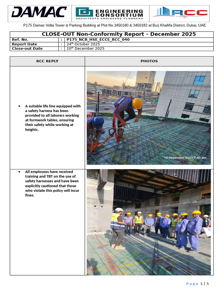 Close-Out For NCR - 40 | PDF