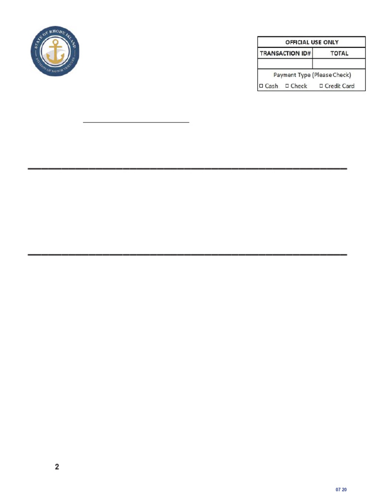 Rhode Island DMV Information Request Form | PDF | Driving | Road Transport