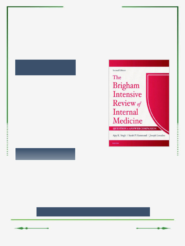 The Brigham Intensive Review of Internal Medicine Question & Answer ...