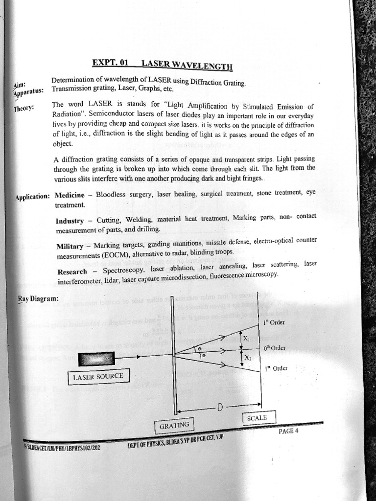Physics Lab Manual | PDF