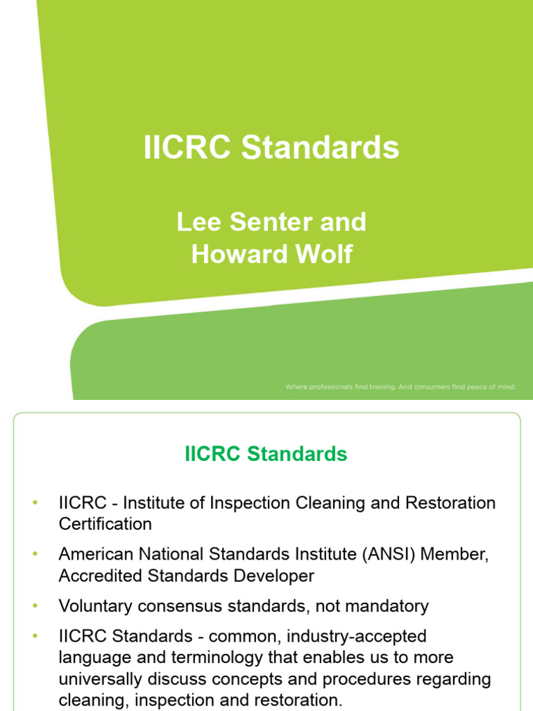 Iicrc Presentation 2018 | PDF | Drywall | Materials
