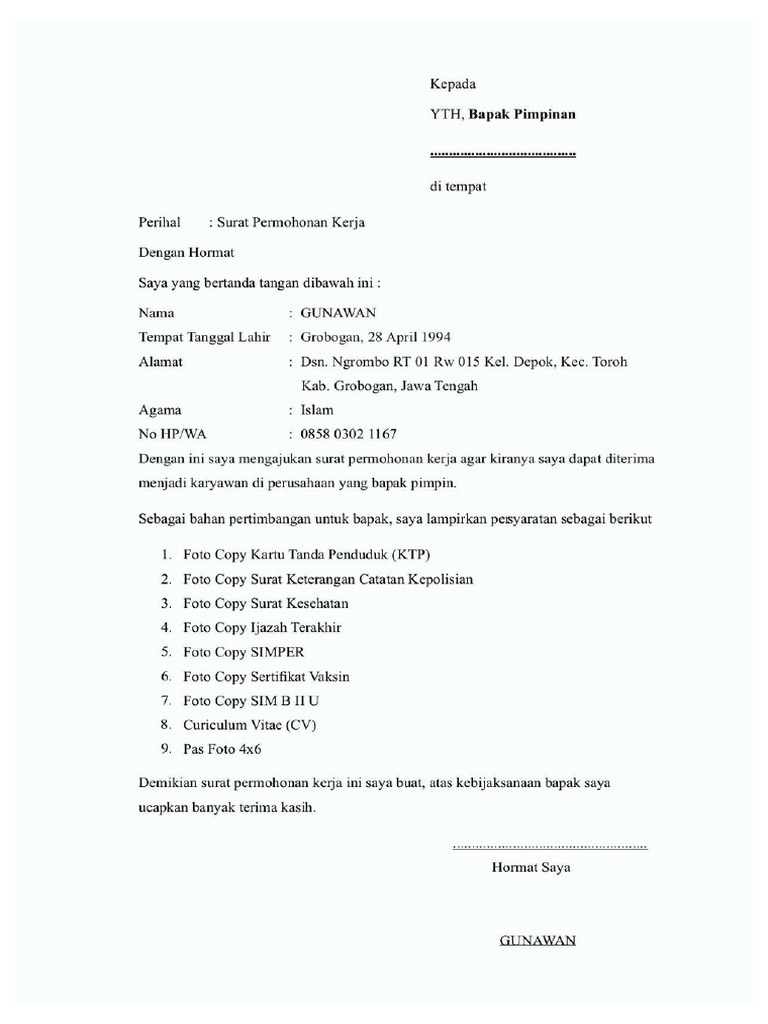 CV Gunawan | PDF