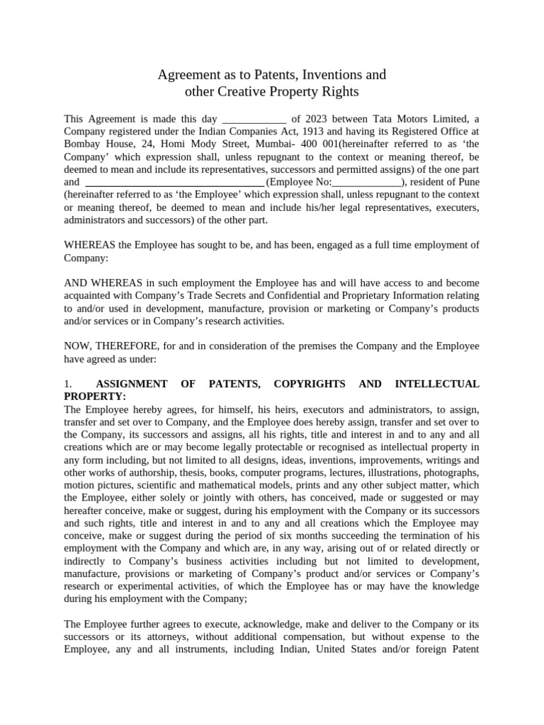 NDA Form | PDF | Trade Secret | Employment