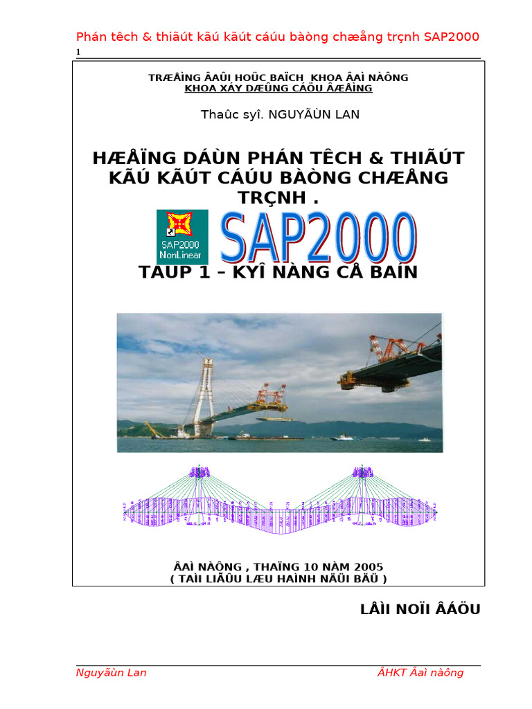 Huong Dan SAP2000 - Nguyen Lan | PDF