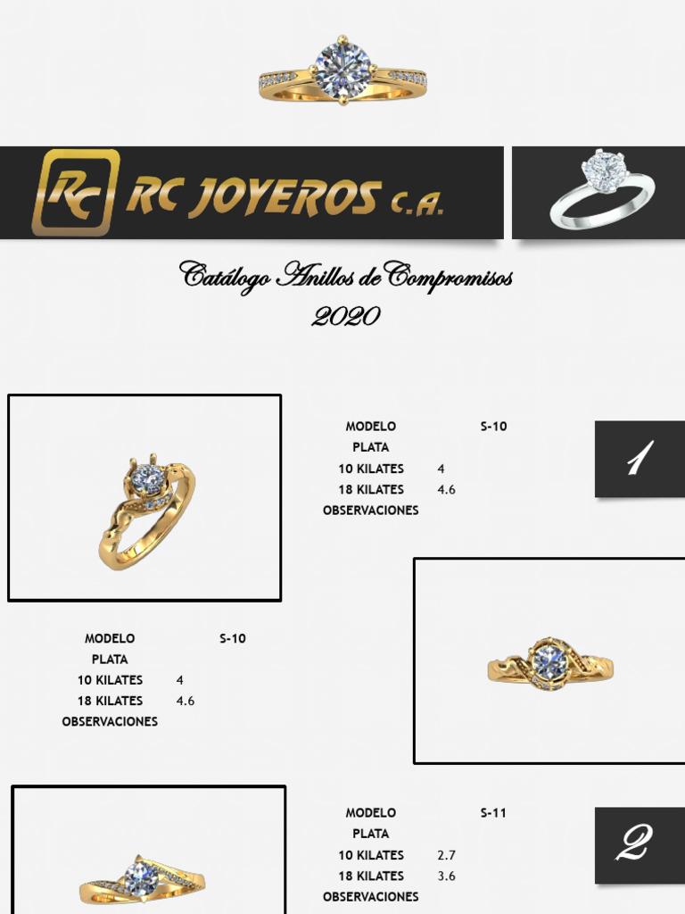 Catálogo Anillos de Compromiso 2020 | PDF