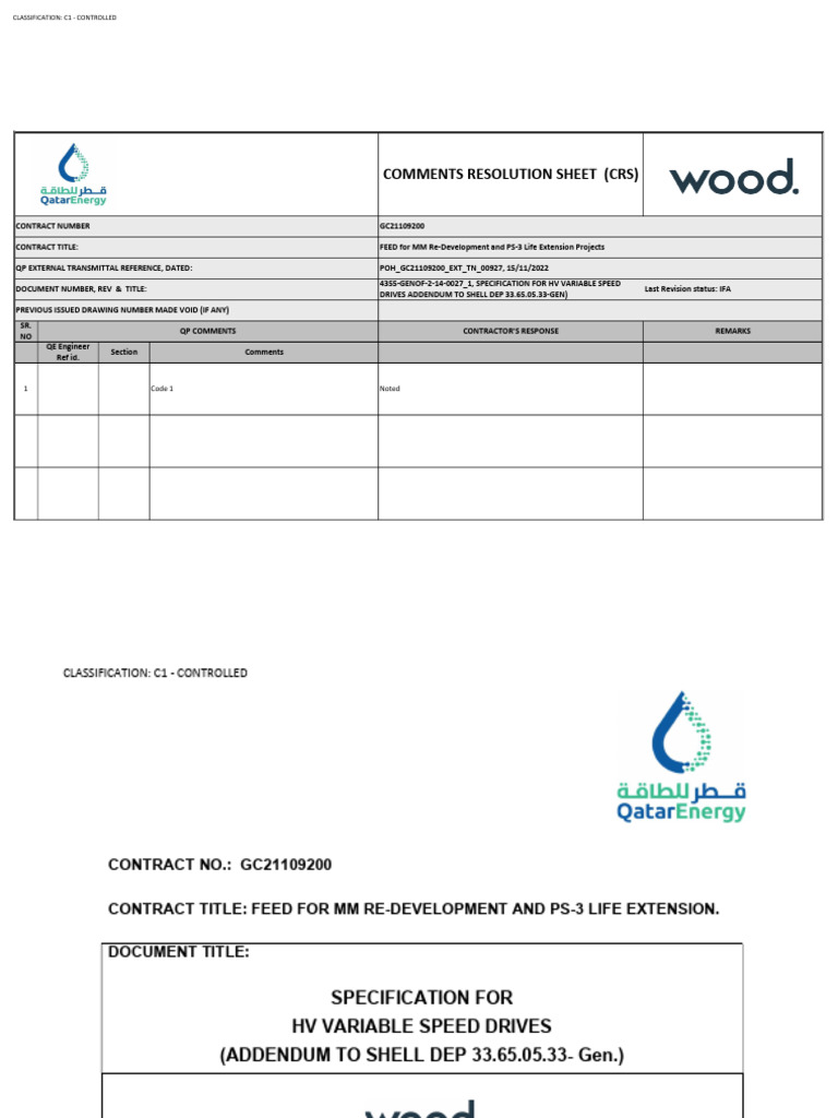 HV Variable Speed Drives Specification | PDF | Specification (Technical ...