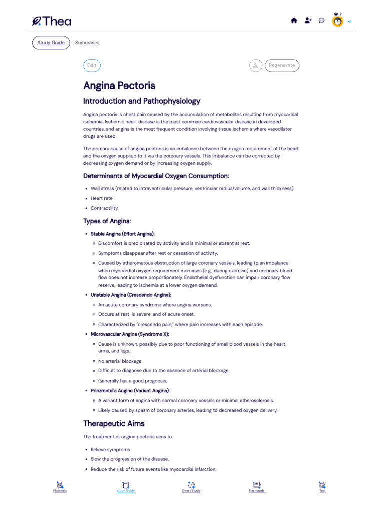 Angina Drugs (T) - 260107 - 095957 | PDF | Vasodilation | Angiology