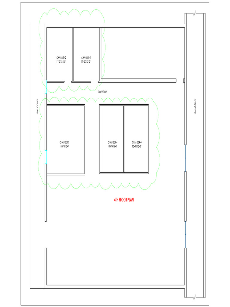 4th Floor Plan with Chamber Dimensions | PDF