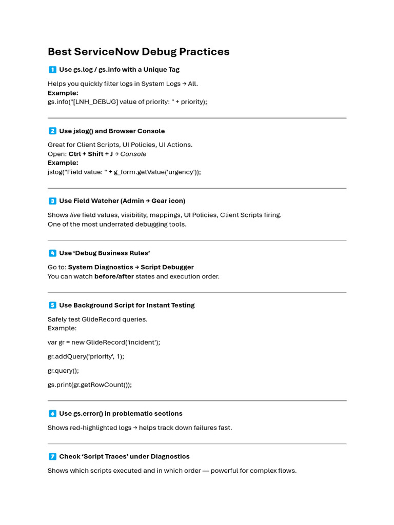 Best Debug Practices | PDF