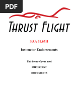 FAA Endorsement Labels Guide | PDF | Aeronautics | Flight Instructor