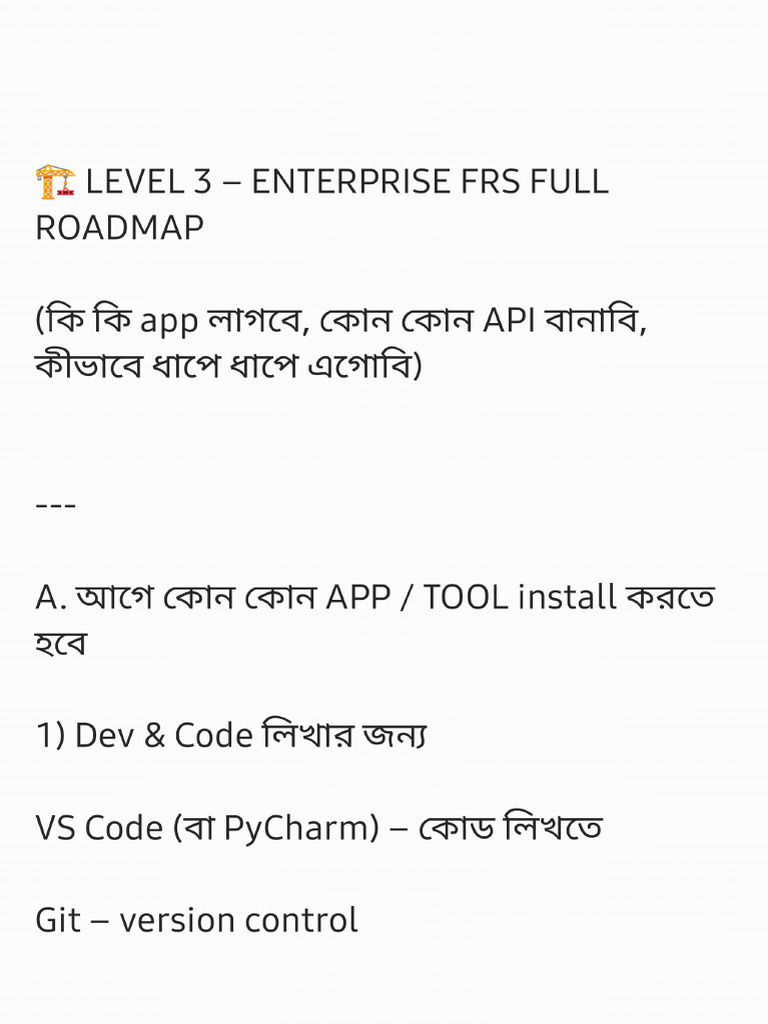 Frs Road Map | PDF