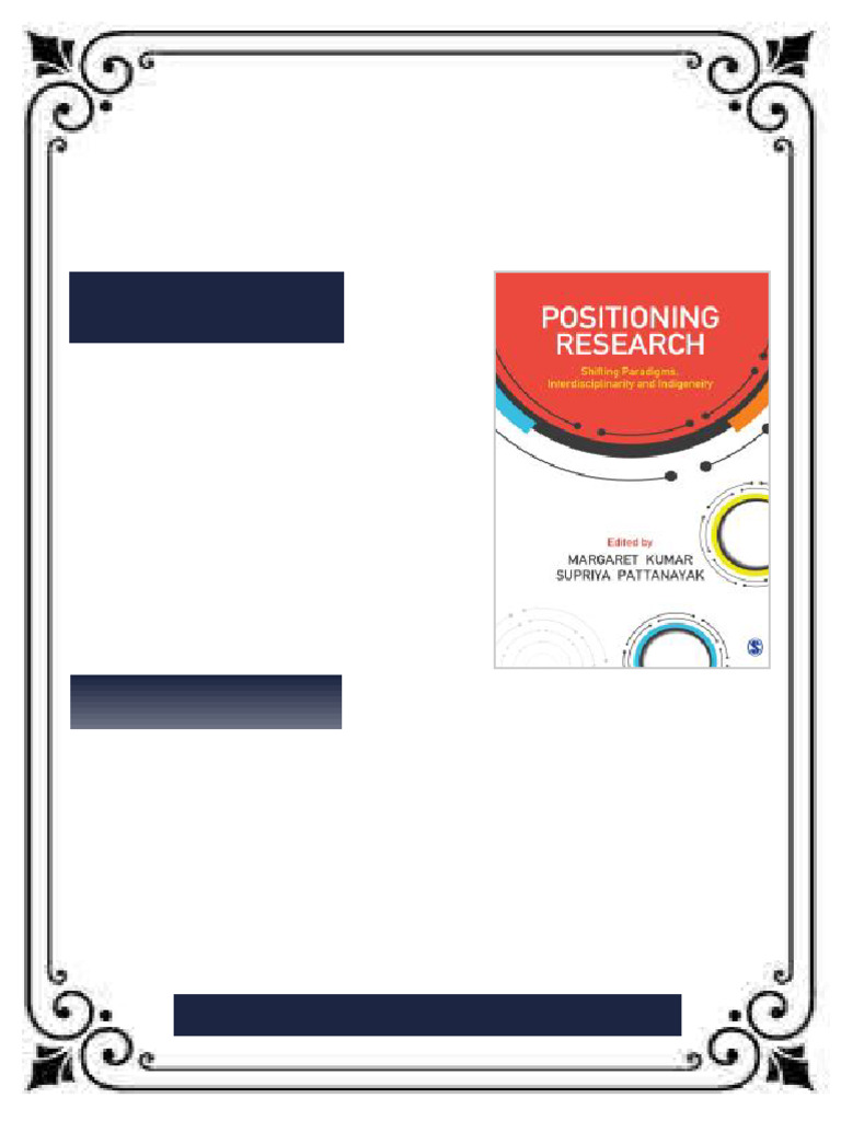 Positioning Research Shifting Paradigms Interdisciplinarity and ...