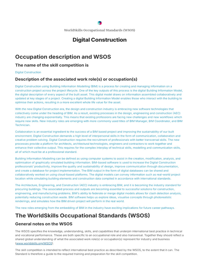 Digital Construction Standards and Skills | PDF | Building Information ...