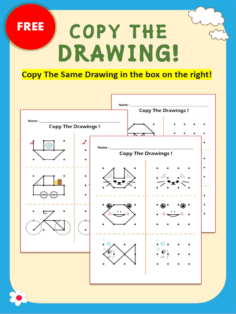 Drawing Copy Activity for Teachers | PDF