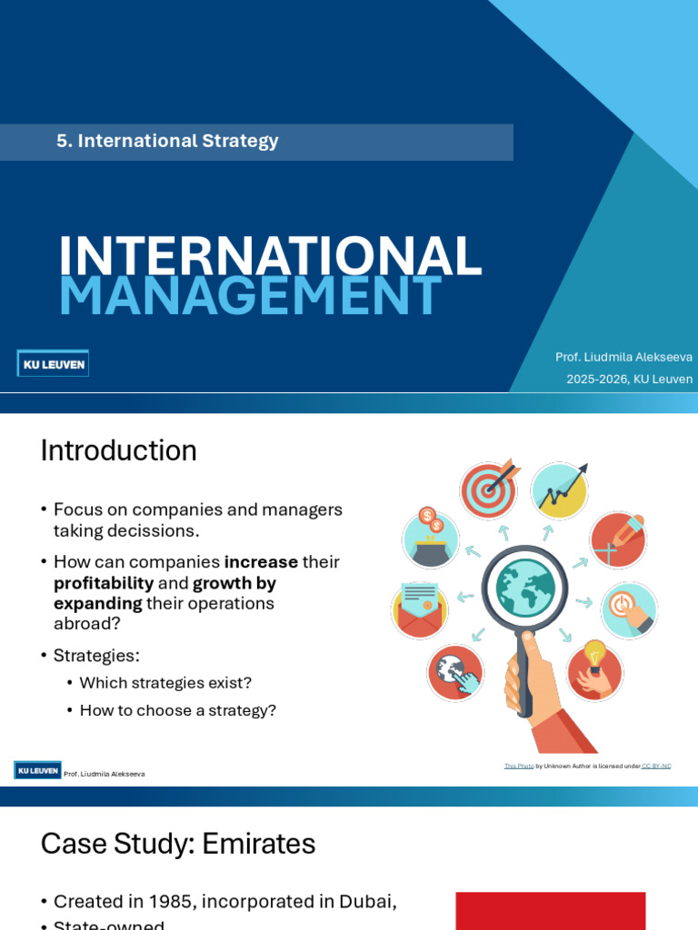 International Management Strategies Overview | PDF | Profit (Economics ...